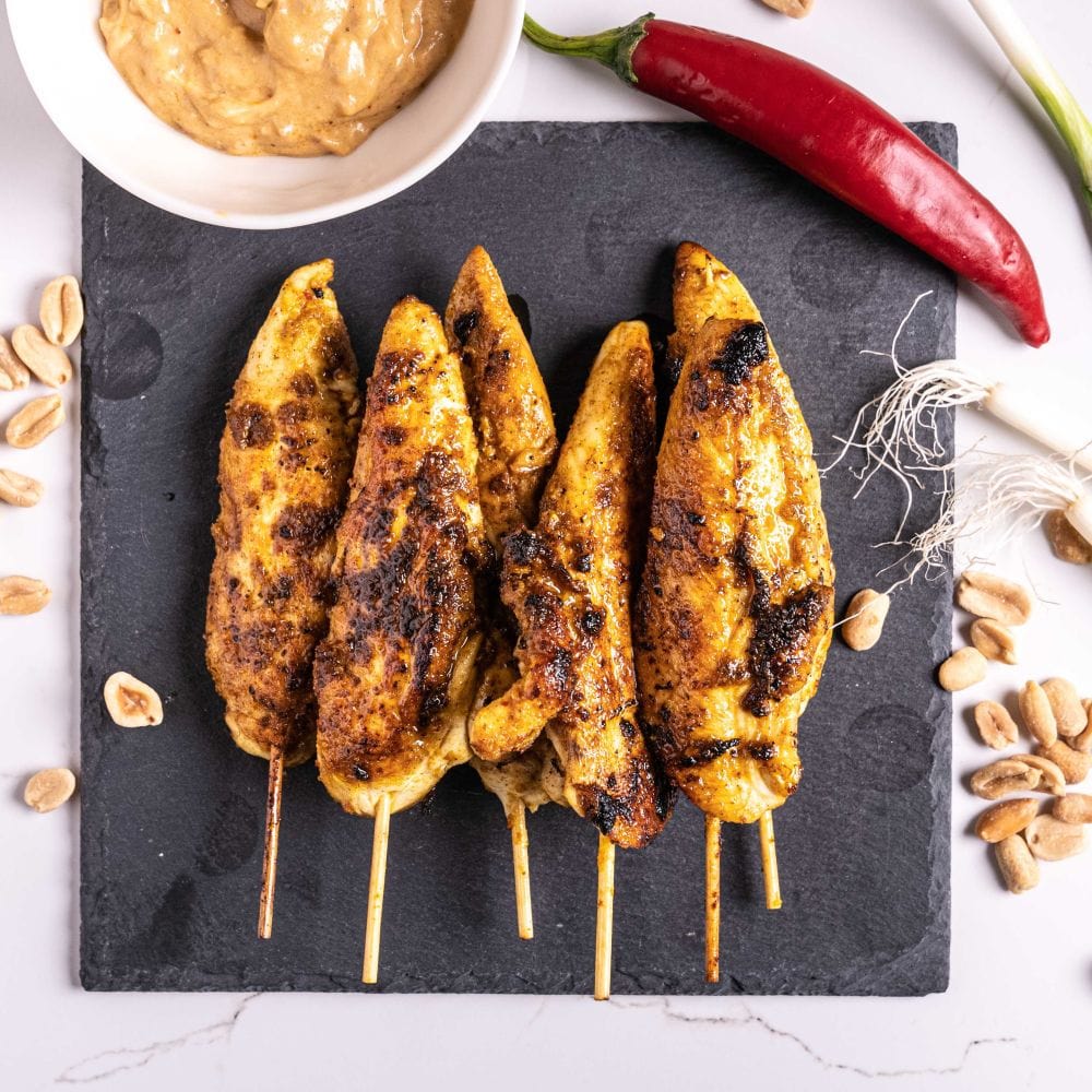 Chicken Satay Tenderloins Kebabs