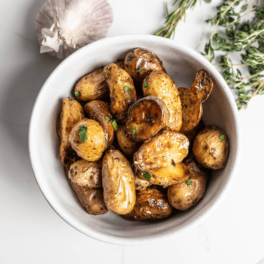 Roasted Garlic & Rosemary Kipfler Potatoes